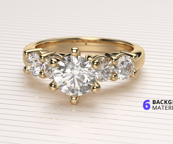 ArtStation - Bright Scene Setup for KeyShot 10 Jewelry 3D Rendering ...