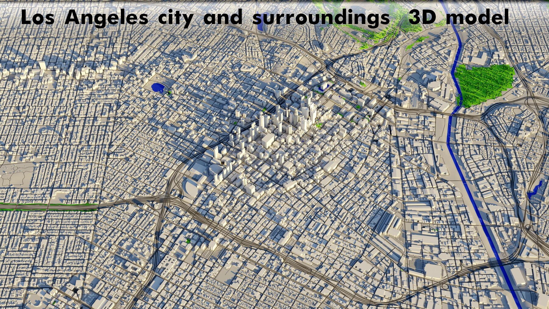 ArtStation - Los Angeles - city and surroundings 3D model | Resources