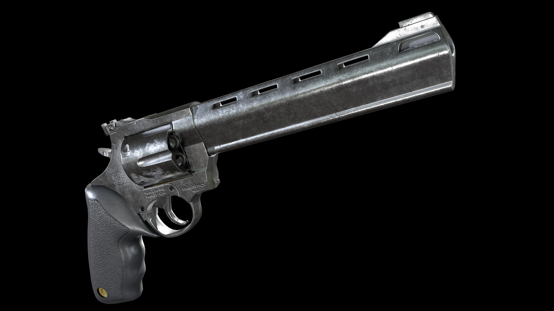 ArtStation - Taurus Revolver 44 Remington Magnum Low-poly 3D model ...