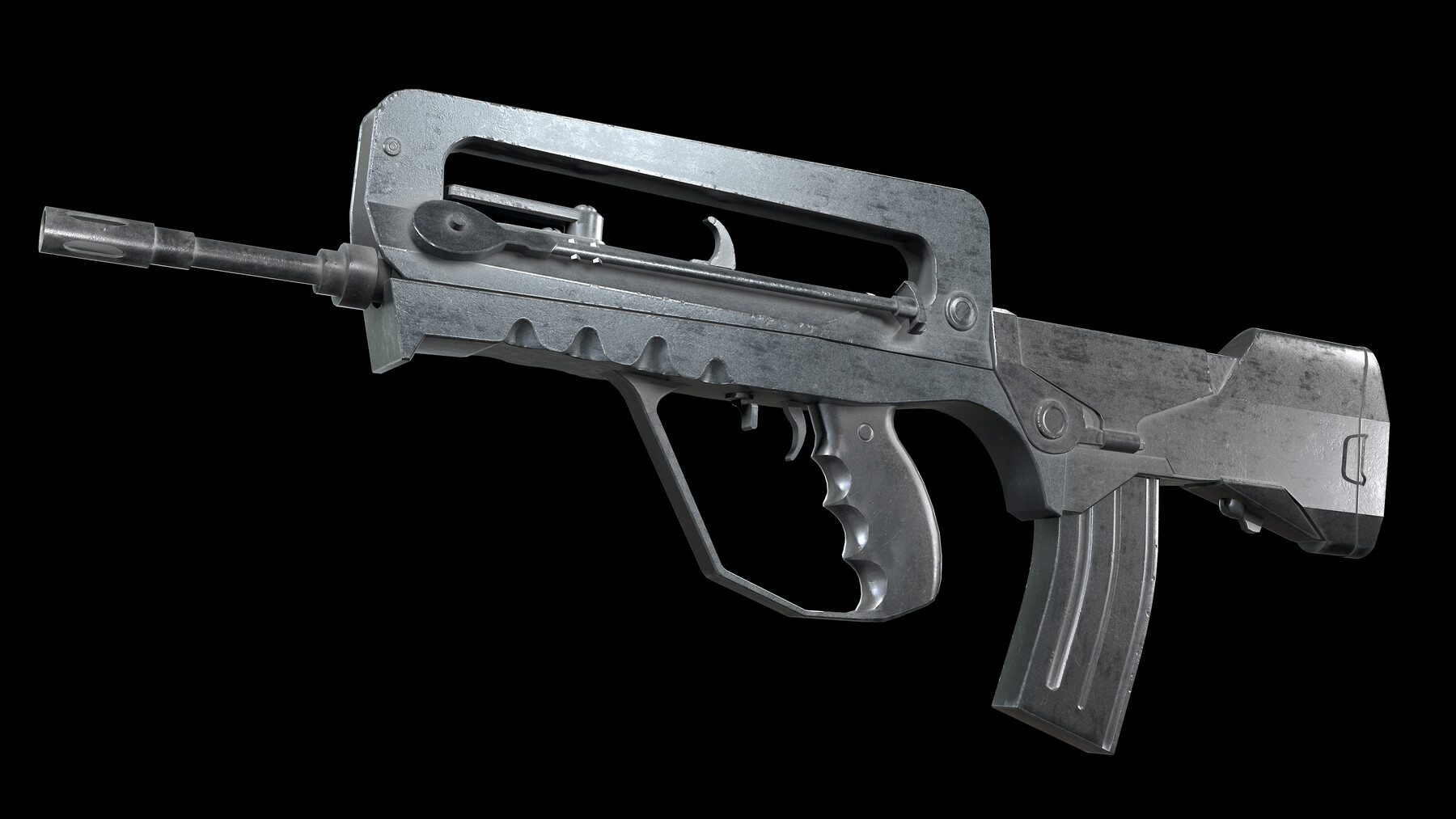 ArtStation - Famas G2 PBR Worn Low-poly 3D model | Game Assets