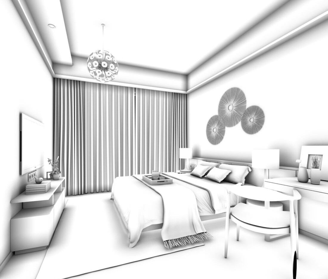 ArtStation - Stylish bedroom complete 14 | Resources