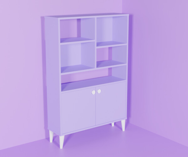 ArtStation - Bookshelf (Game assest) (FBX) | Resources