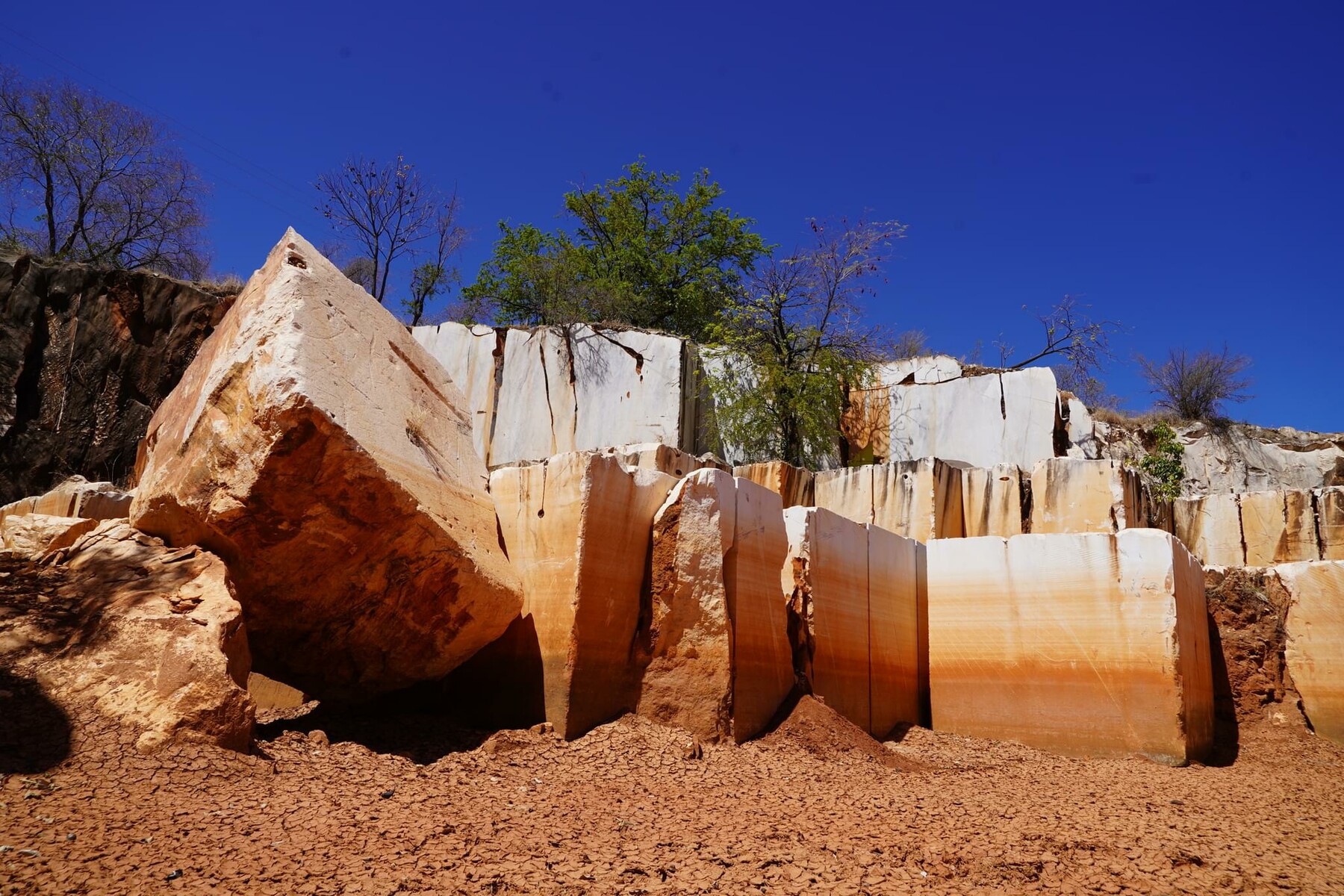 ArtStation - 160 photos of Abandoned Marble Quarry Cracked Mud Filled ...