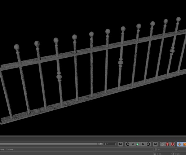 ArtStation - Iron Railings 3D Model | Game Assets