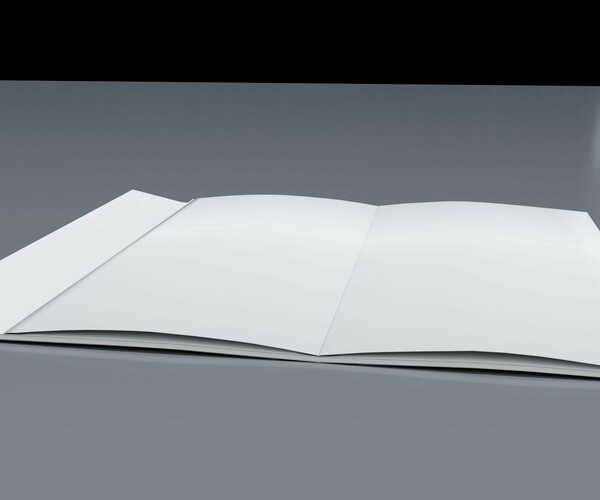 ArtStation - Opened Booklet with Flap and 28 Pages | Resources