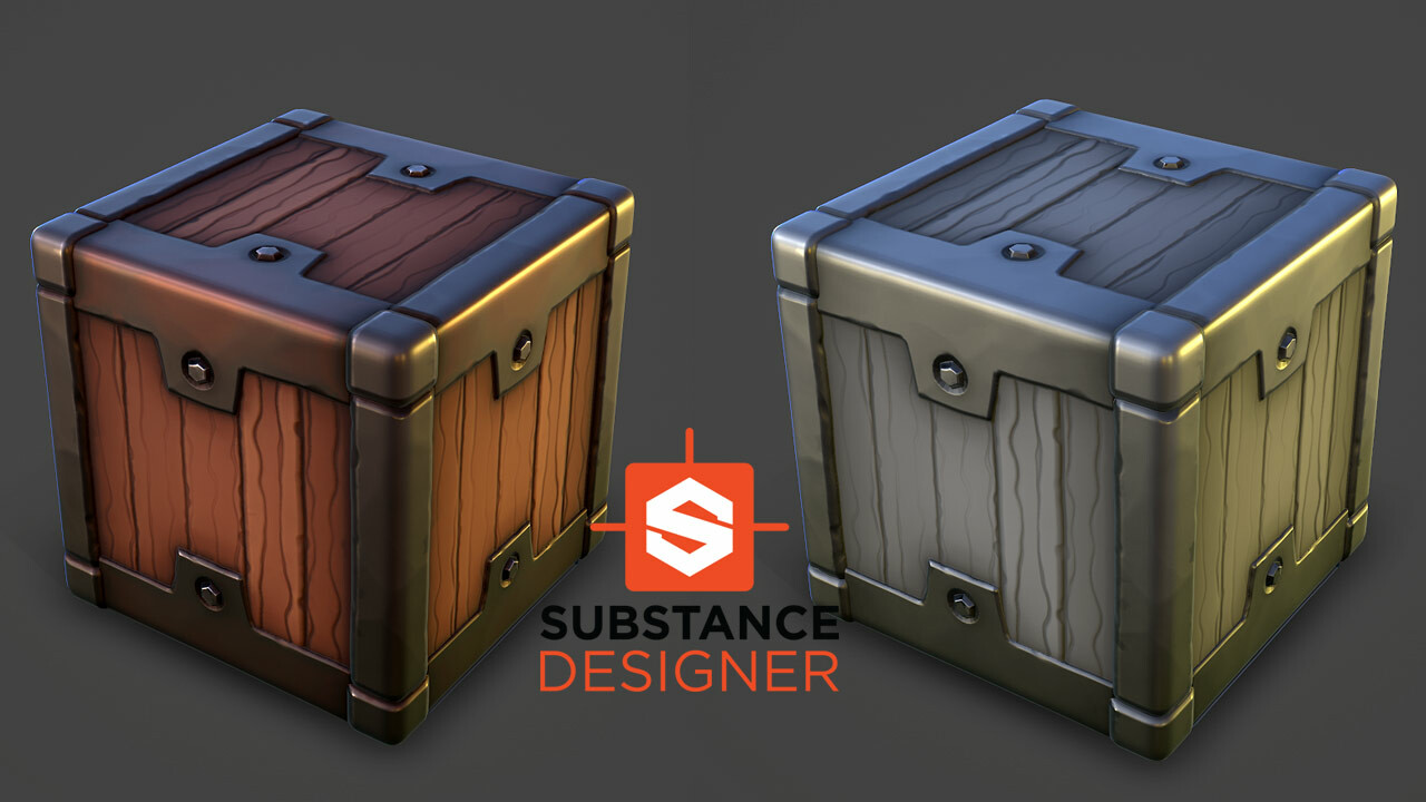 ArtStation - Stylized Wood and Metal - Substance Designer | Game Assets