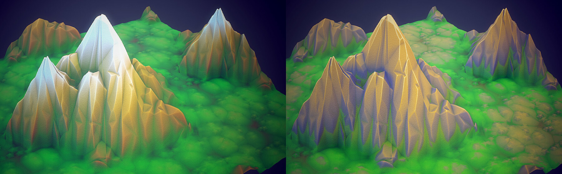 ArtStation - Stylized Mountain - Substance Designer | Game Assets