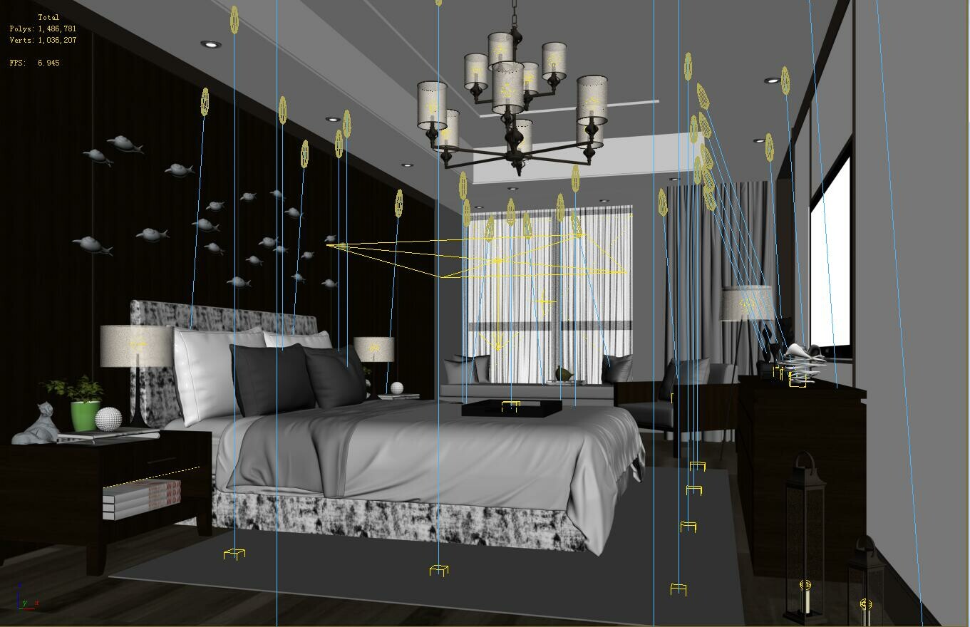 ArtStation - Stylish master bedroom design 18 | Resources