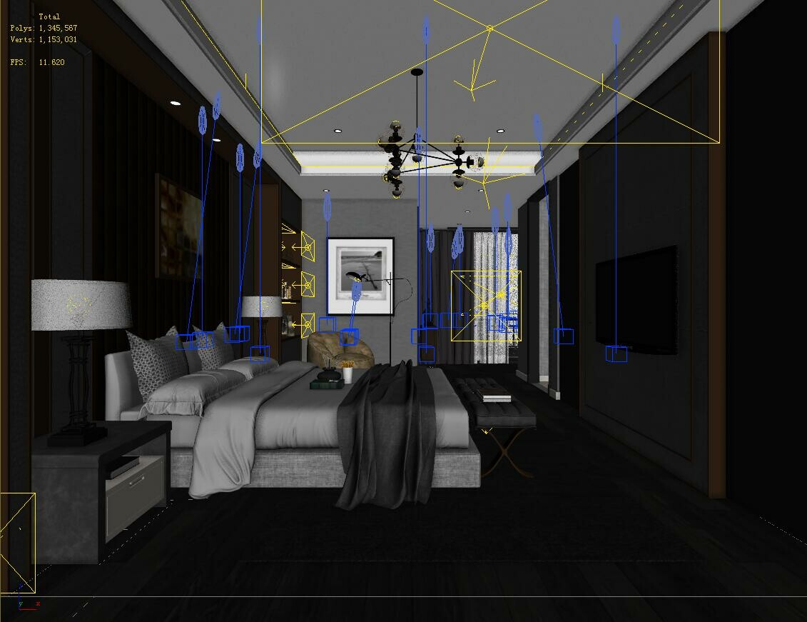 ArtStation - Stylish master bedroom design 35 | Resources