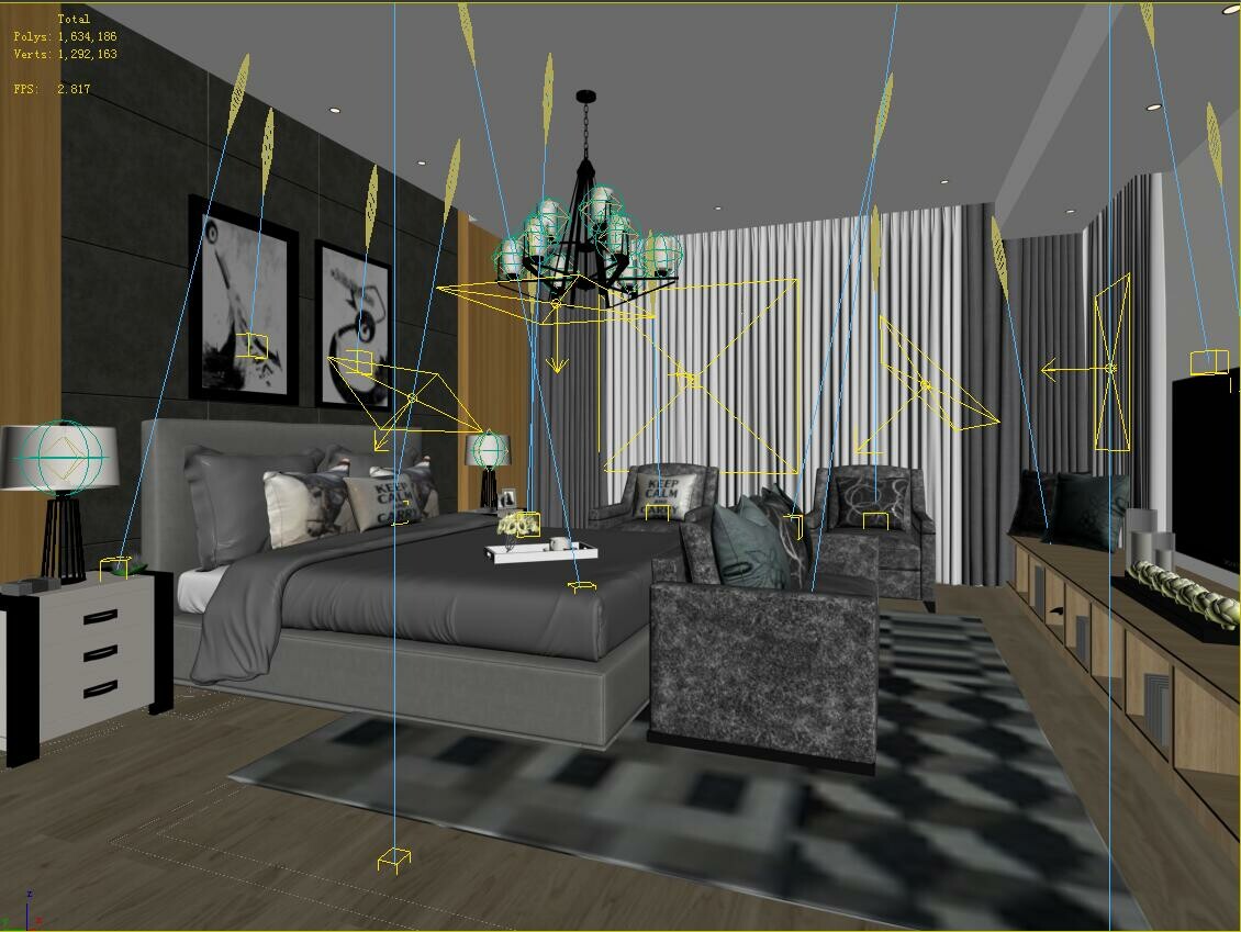 ArtStation - Stylish master bedroom design 41 | Resources