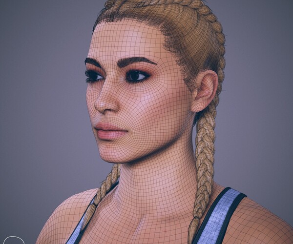 ArtStation - Female Character - Liz - MMA | Game Assets