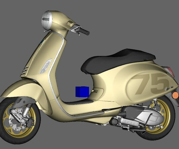 ArtStation - GTA MOD : Vespa Primavera Modified | Game Assets
