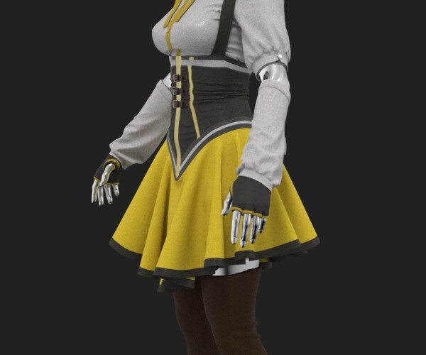 ArtStation - Fan-Art Mami Tomoe Marvelous Designer/Clo3d project + OBJ ...