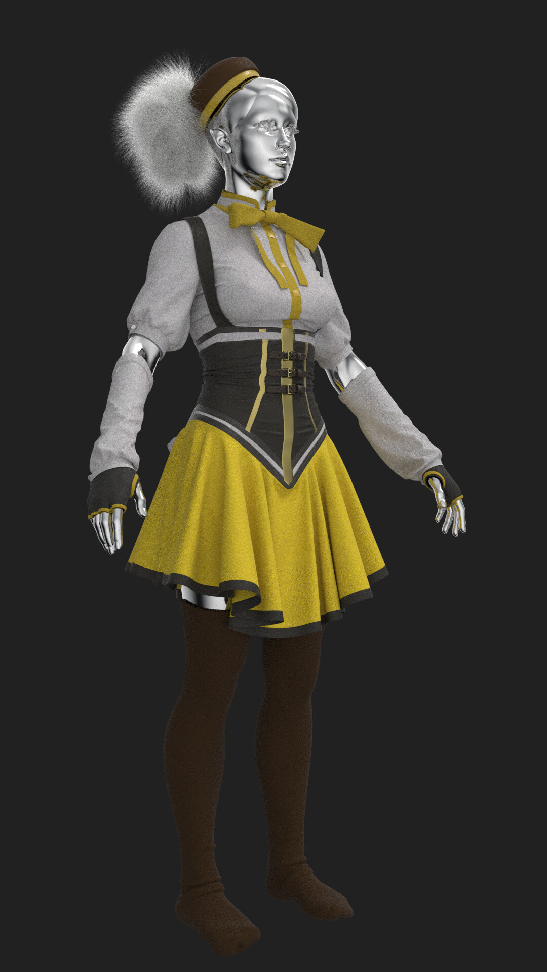 ArtStation - Fan-Art Mami Tomoe Marvelous Designer/Clo3d project + OBJ ...