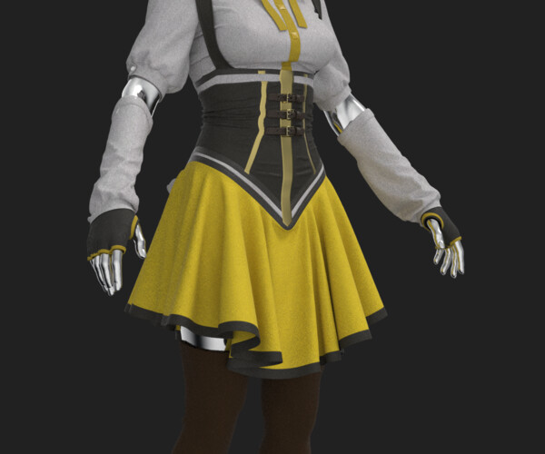 ArtStation - Fan-Art Mami Tomoe Marvelous Designer/Clo3d project + OBJ ...