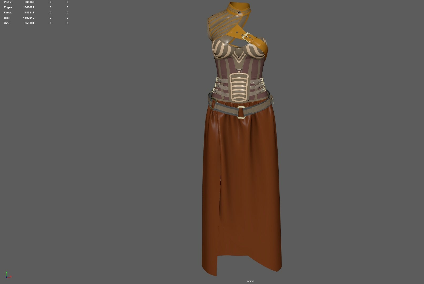 ArtStation - Female Corset Outfit Marvelous/CLO project +OBJ+FBX | Game ...