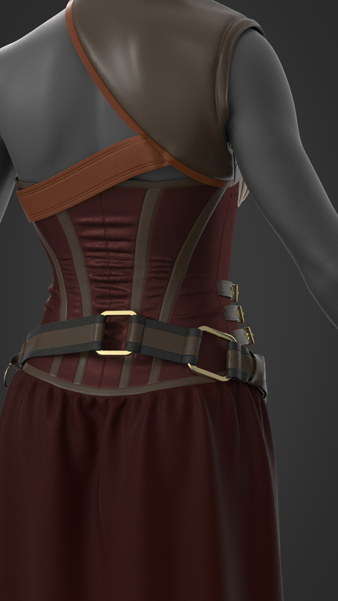 ArtStation - Female Corset Outfit Marvelous/CLO project +OBJ+FBX | Game ...