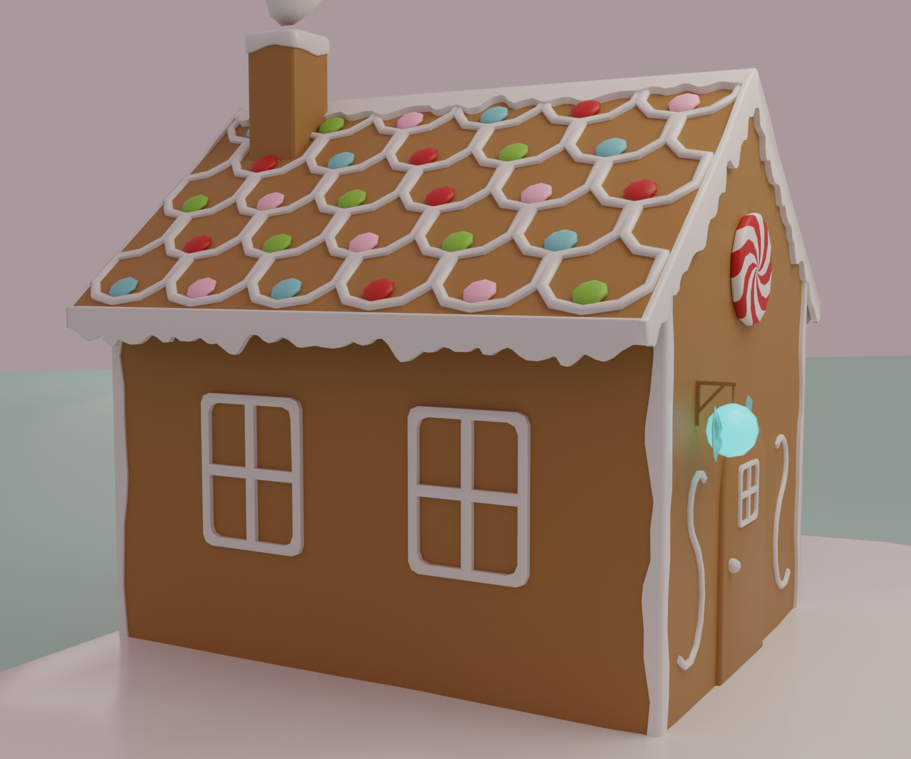 ArtStation - Gingerbread house | Game Assets