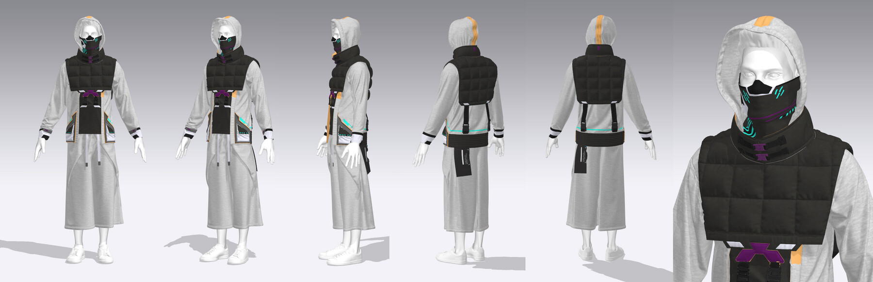 ArtStation - Сostume with vest | Game Assets