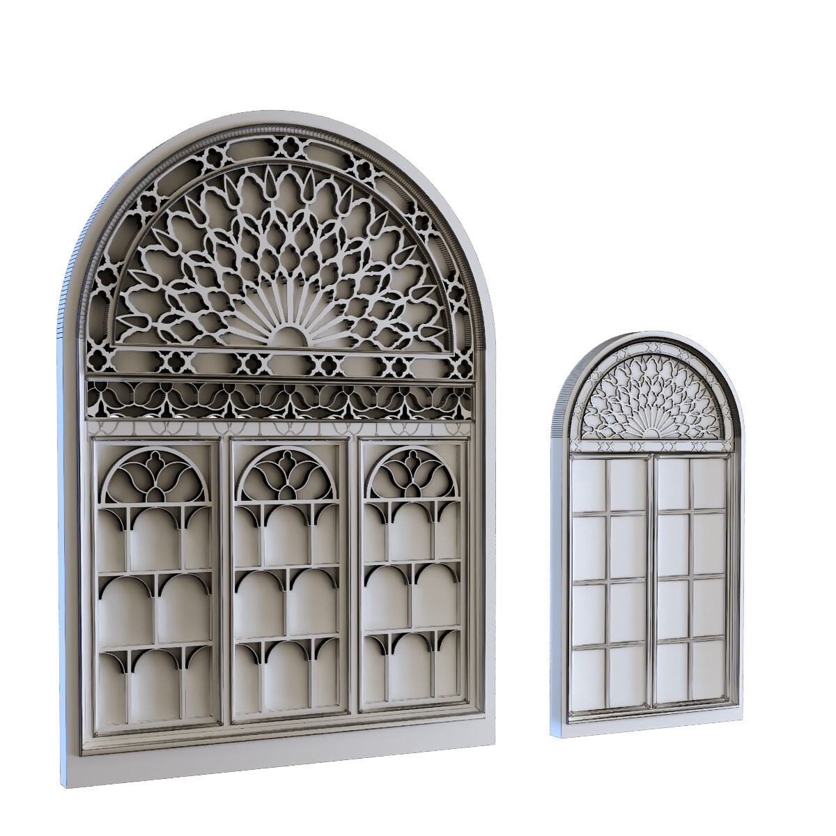 ArtStation - old turkish windows orosi set 137 | Game Assets