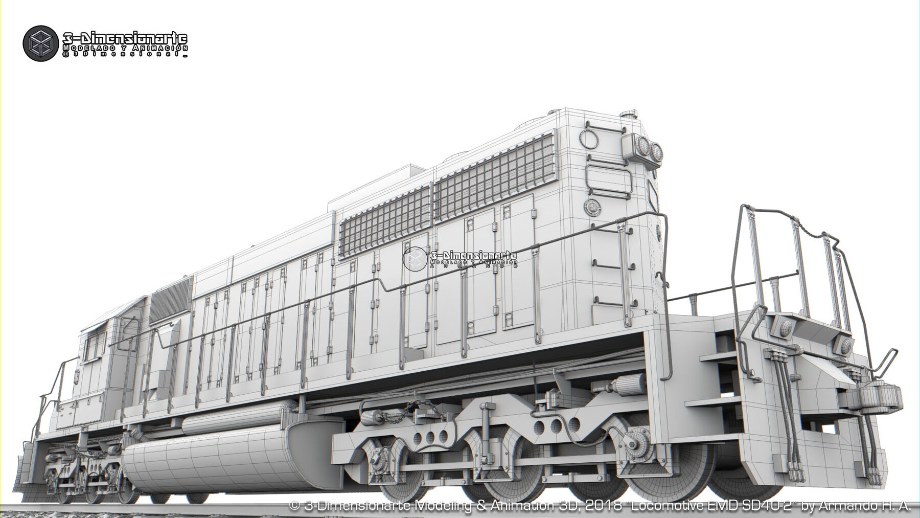 ArtStation - Locomotive EMD SD40-2 - Multitexture! | Resources