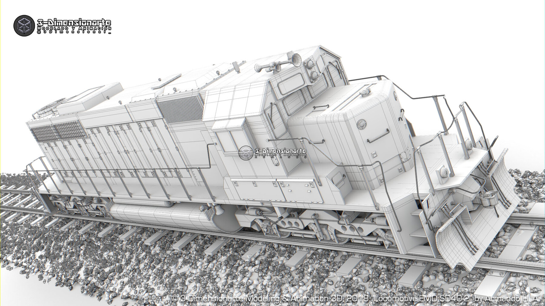 ArtStation - Locomotive EMD SD40-2 - Multitexture! | Resources