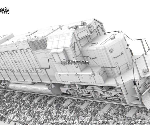 ArtStation - Locomotive EMD SD40-2 - Multitexture! | Resources