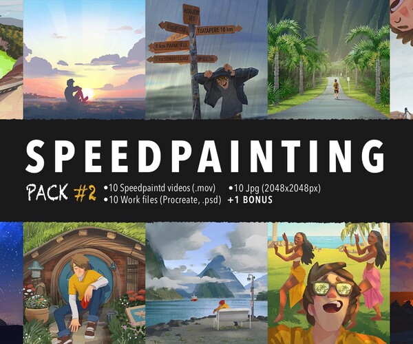 ArtStation - Speedpainting Pack #2 | Tutorials