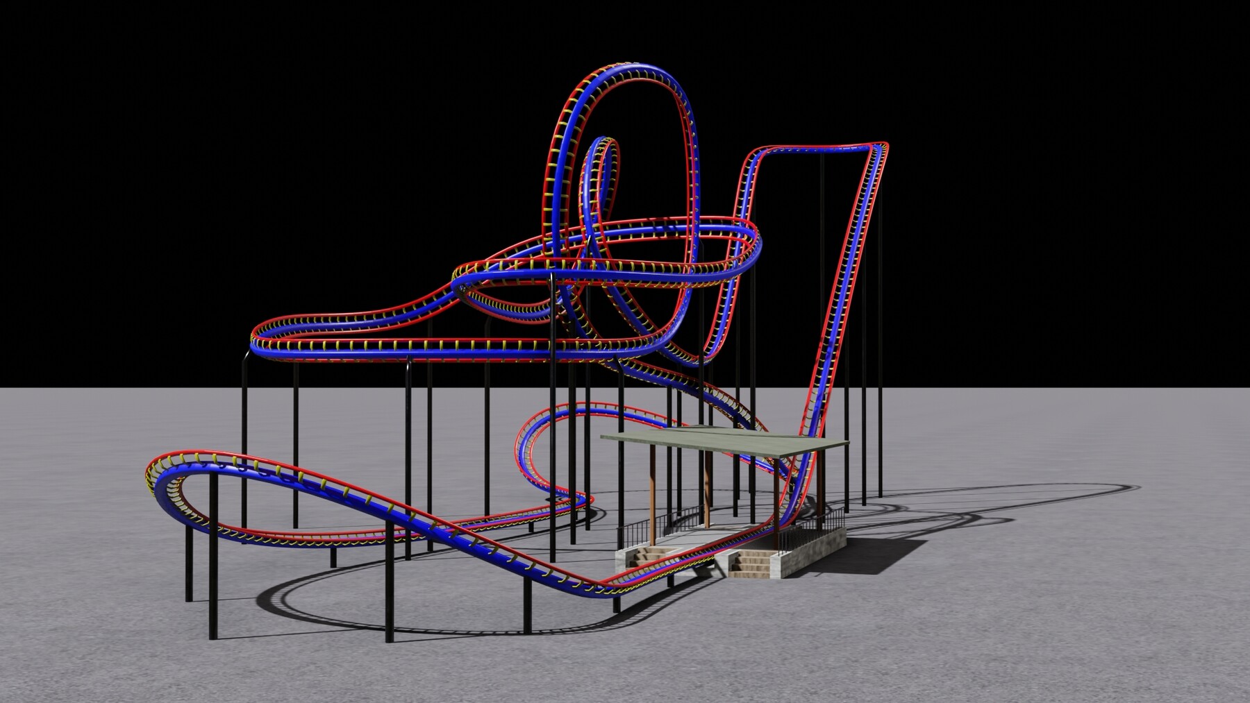 ArtStation - Rollercoaster 3D model | Resources