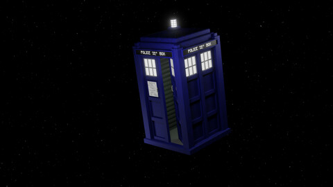 ArtStation - Realistic Tardis Exterior (Mark 1) | Game Assets