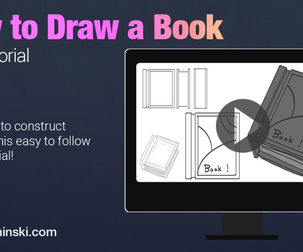 ArtStation - Tutorial: How to Draw a Book | Tutorials