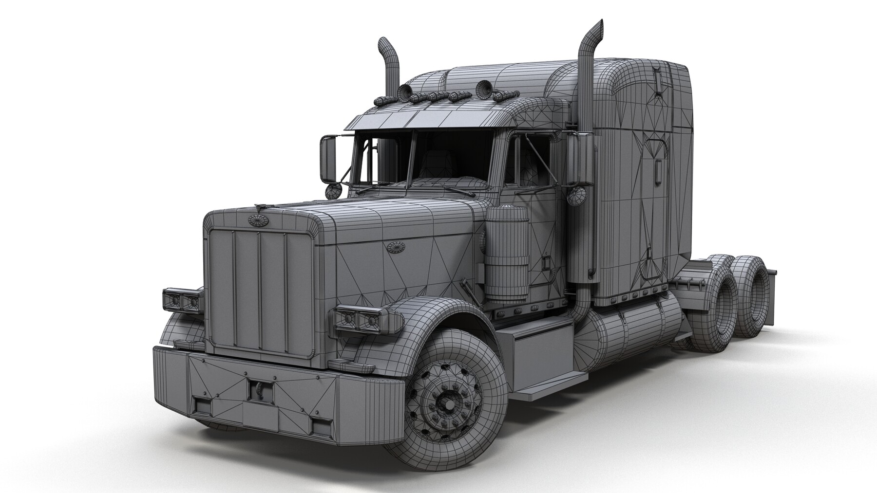 ArtStation - Peterbilt 379 semitruck | Game Assets