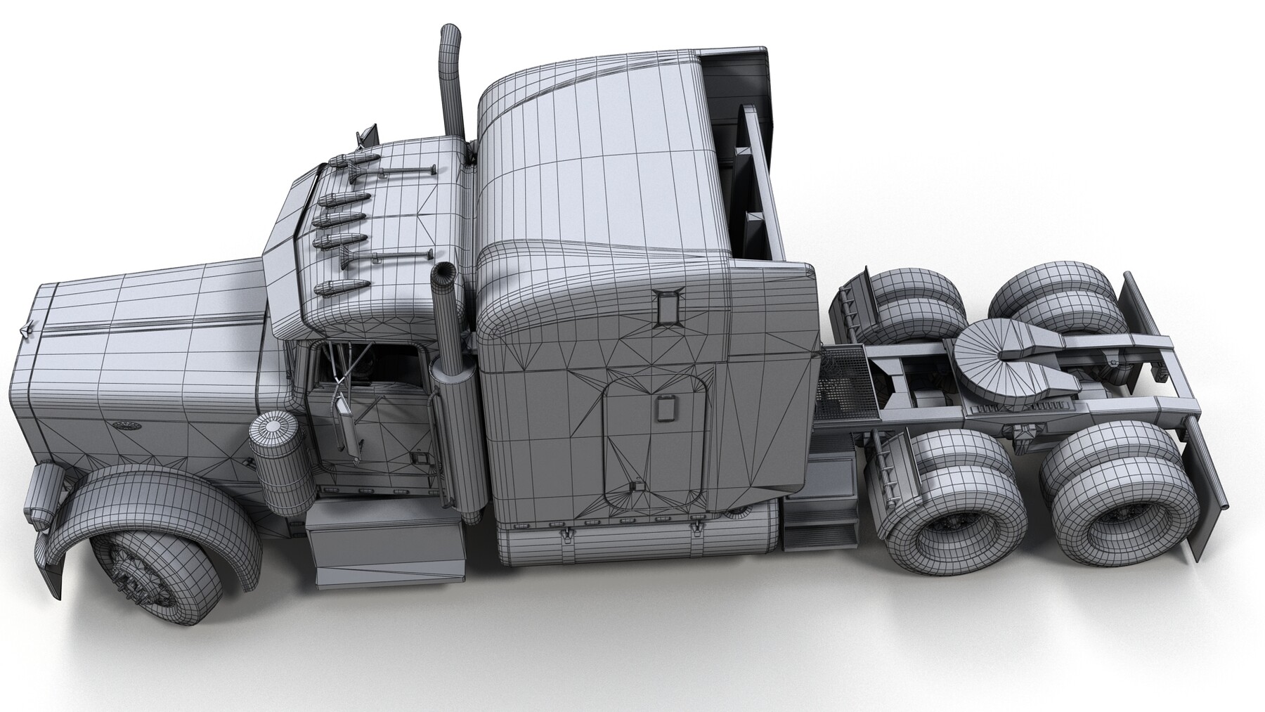 ArtStation - Peterbilt 379 semitruck | Game Assets