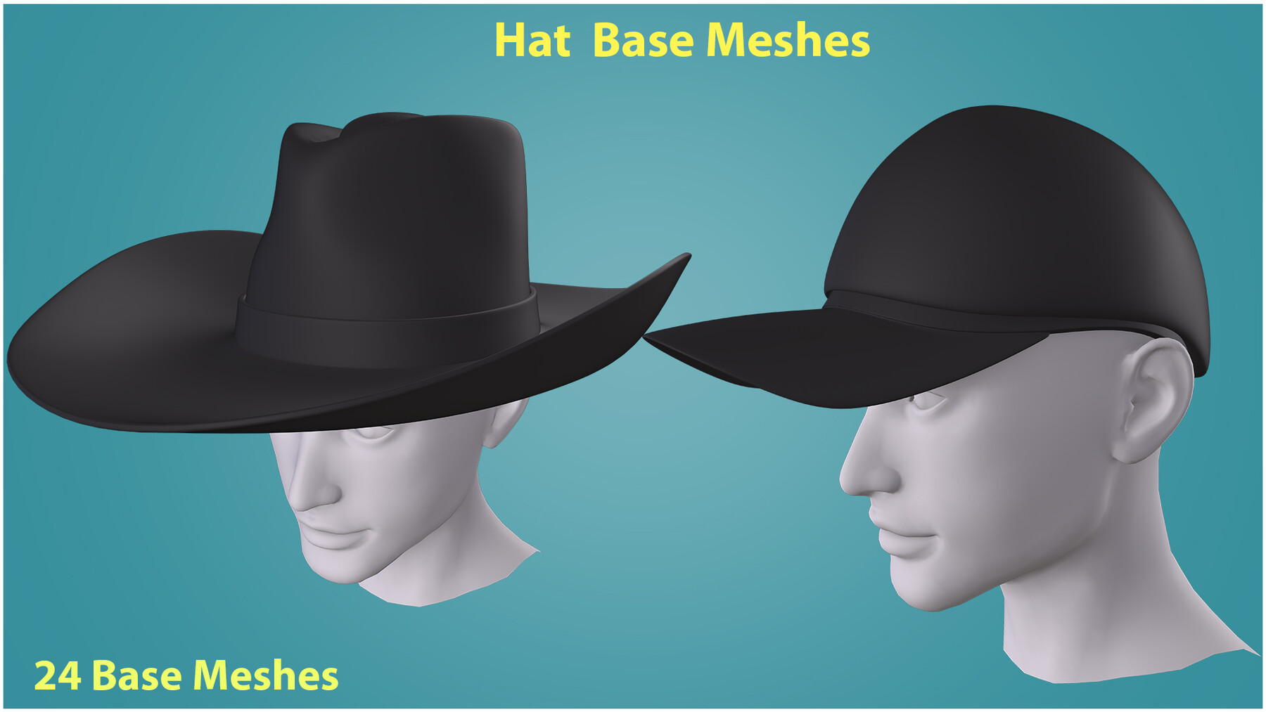 ArtStation - Hat Base Meshes | Resources