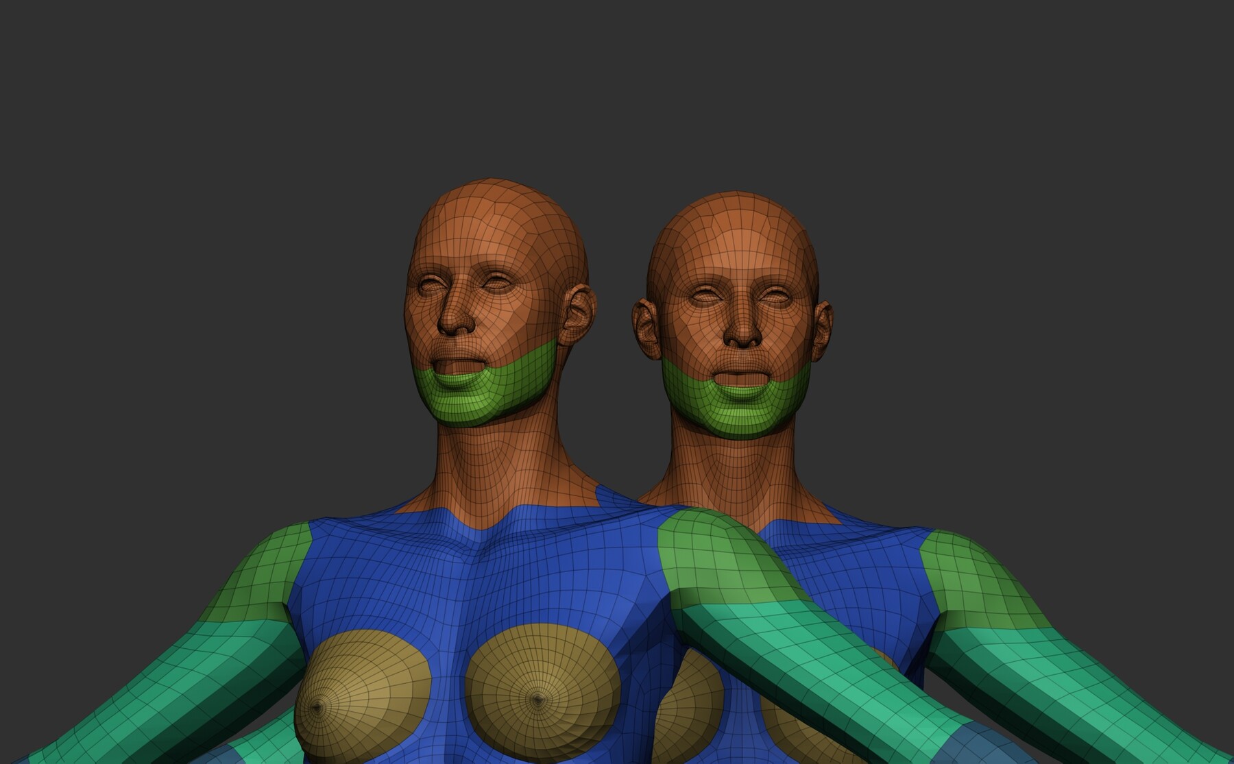 ArtStation - Female character base mesh V.2 (No rigging) | Game Assets