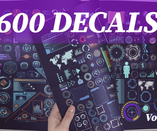 ArtStation - 600 decals vol.4 (Traffic signs, science fiction, logo ...