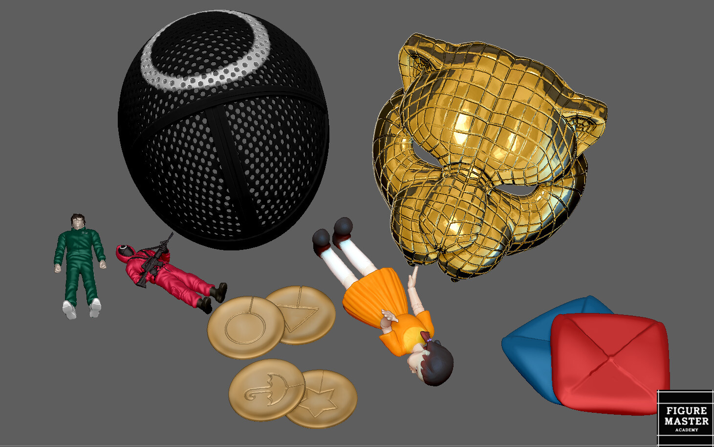 ArtStation - SQUID GAME PACK COSPLAY PROPS REPLICA NETFLIX 3D PRINT ...