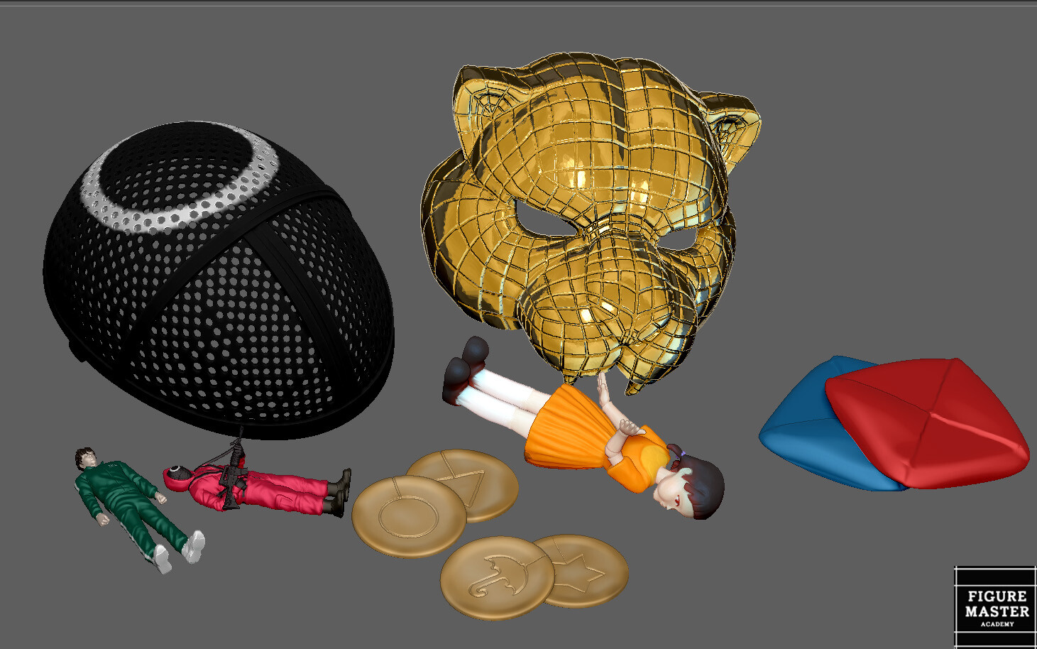 ArtStation - SQUID GAME PACK COSPLAY PROPS REPLICA NETFLIX 3D PRINT ...