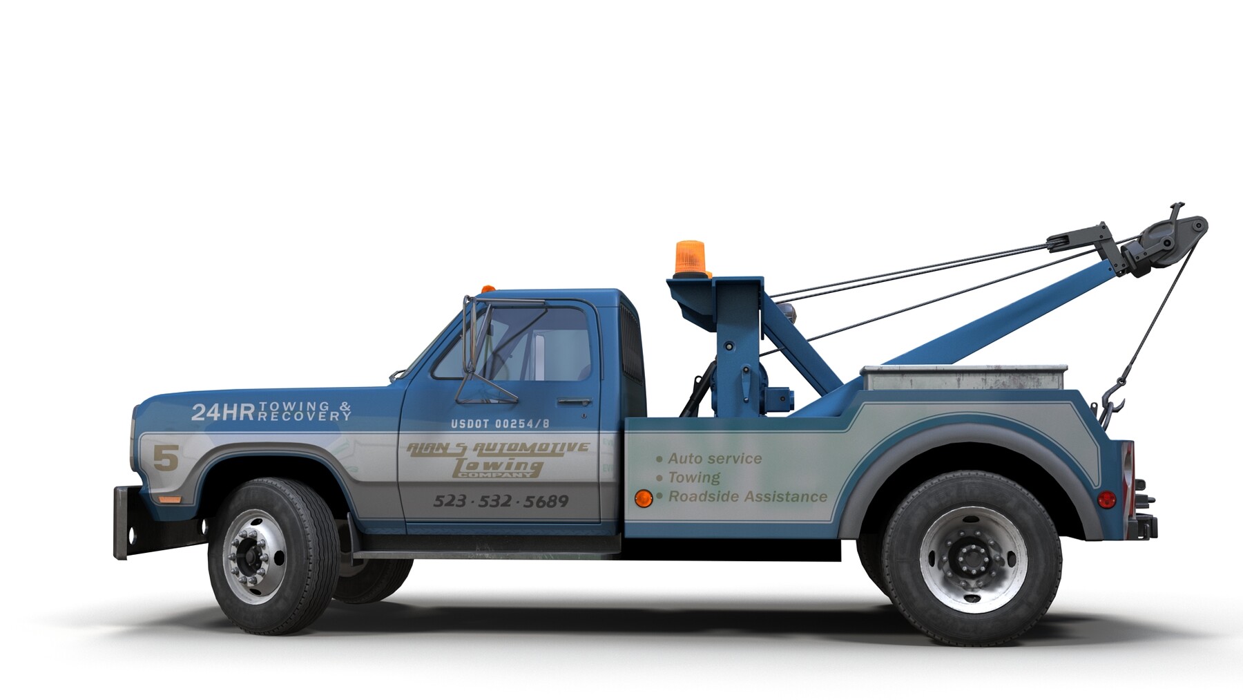 ArtStation - 1978 wrecker tow truck | Game Assets