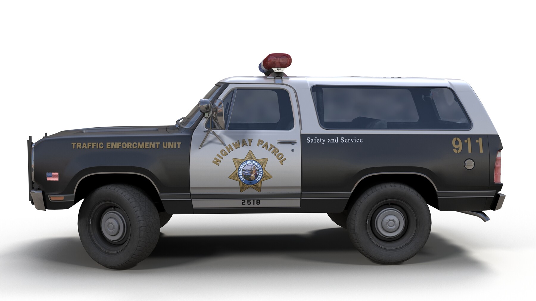 ArtStation - Offroad police car | Game Assets