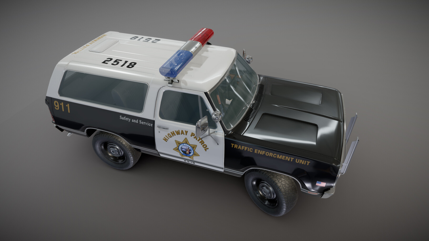ArtStation - Offroad police car | Game Assets
