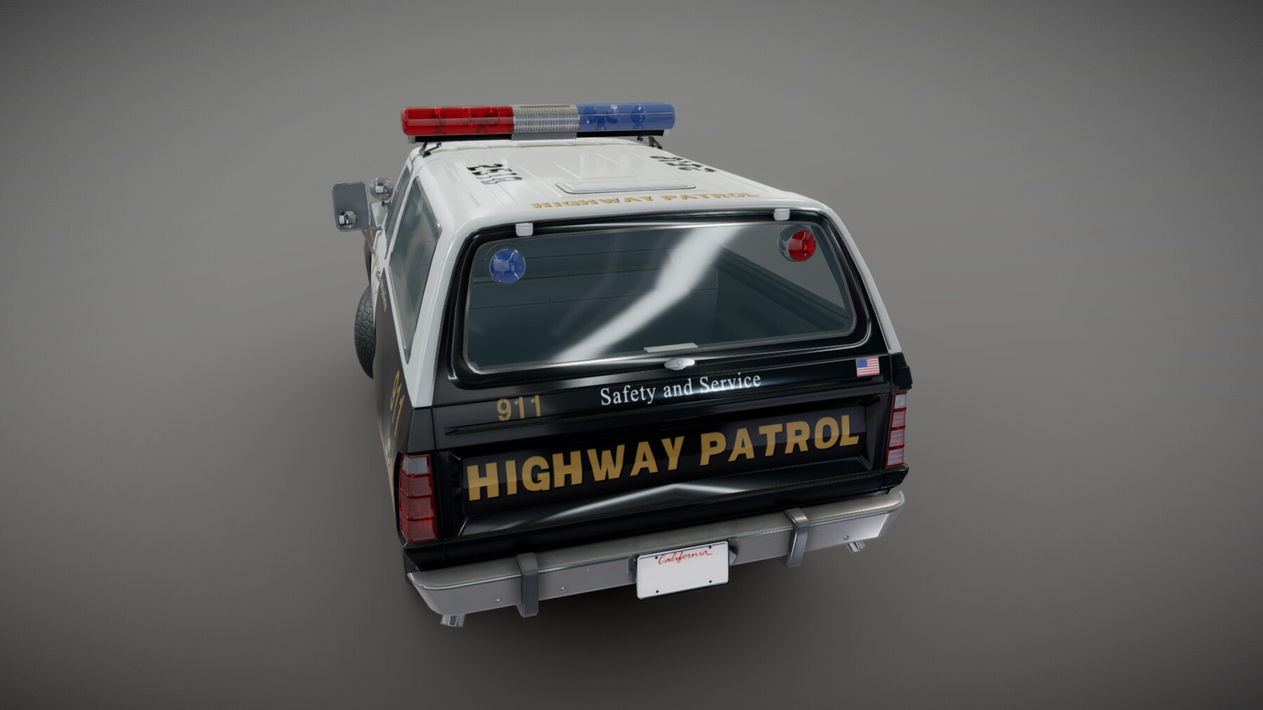 ArtStation - Offroad police car | Game Assets