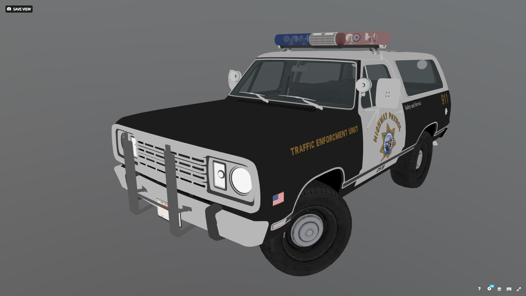 ArtStation - Offroad police car | Game Assets