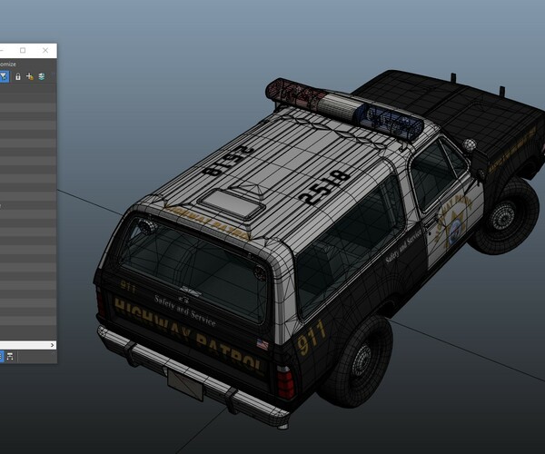 ArtStation - Offroad police car | Game Assets