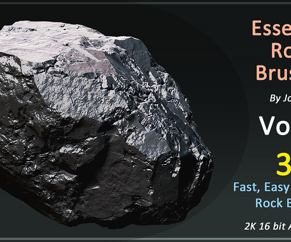 ArtStation - Essential Rock Brushes Vol2 | Brushes