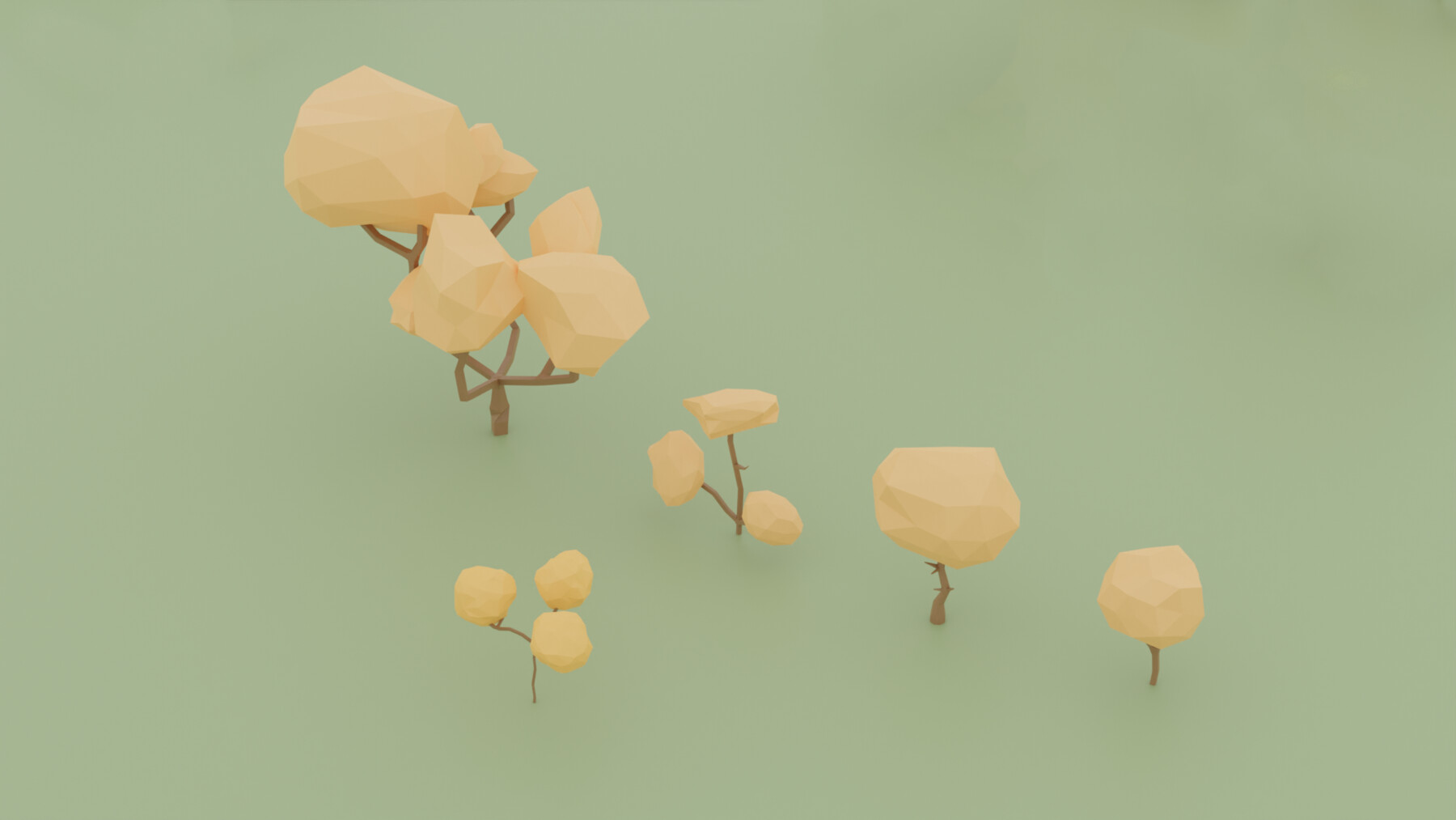 ArtStation - Low Poly Tree Pack | Game Assets