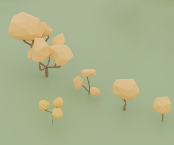ArtStation - Low Poly Tree Pack | Game Assets