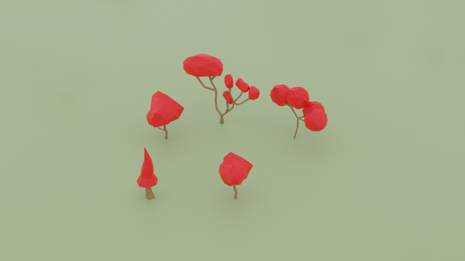 ArtStation - Low Poly Tree Pack | Game Assets