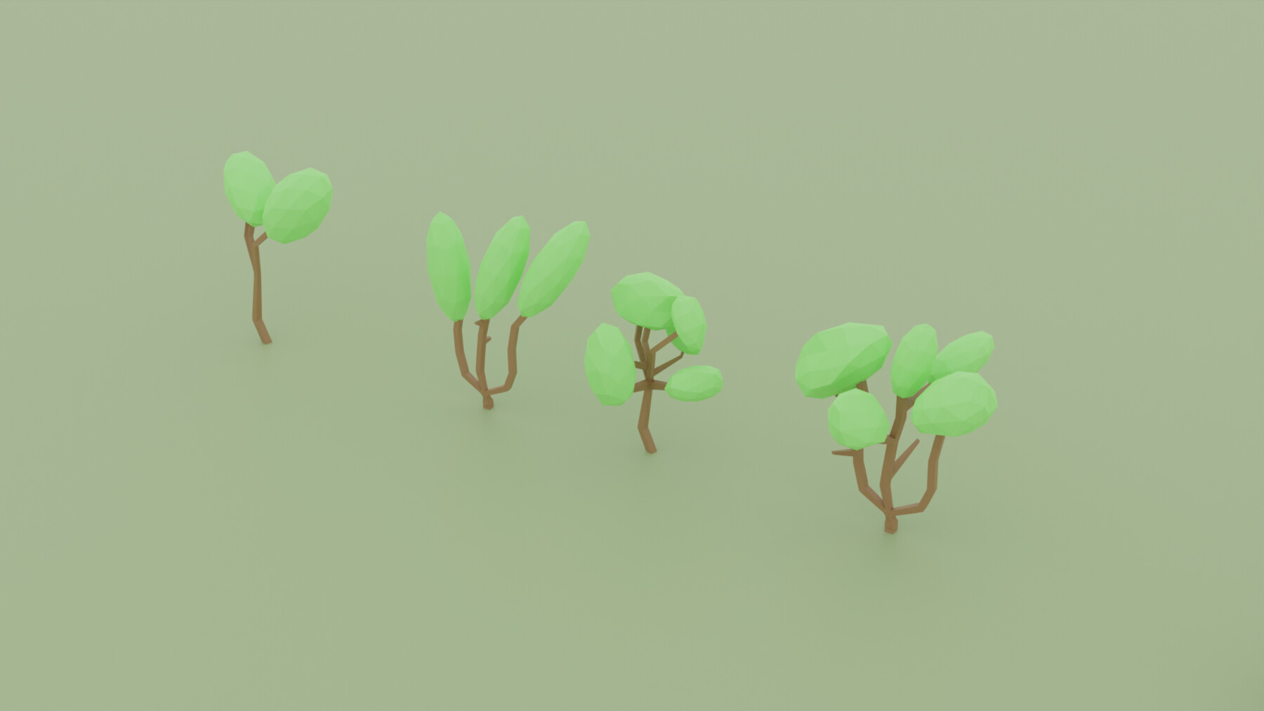 ArtStation - Low Poly Tree Pack | Game Assets