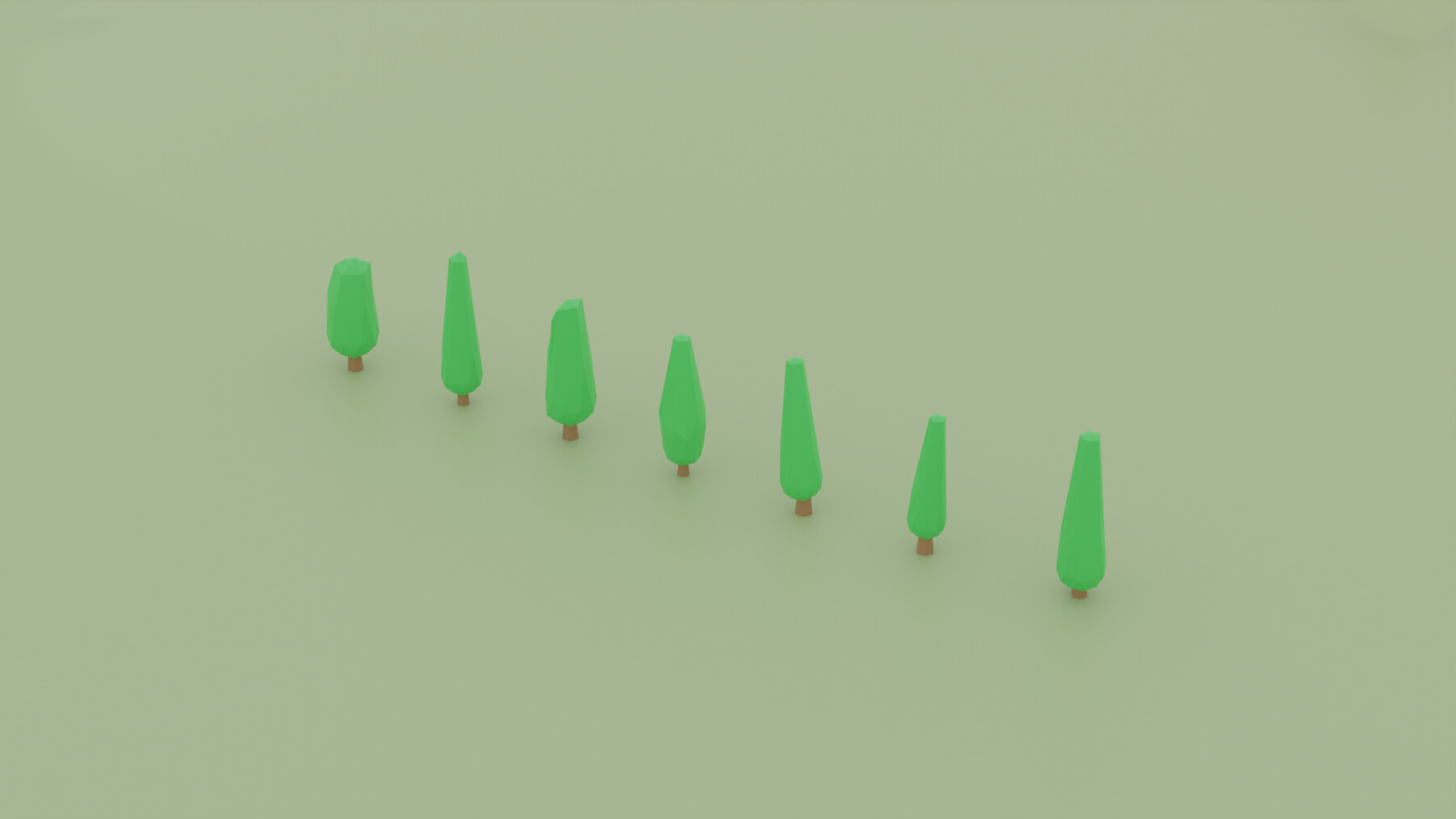 ArtStation - Low Poly Tree Pack | Game Assets